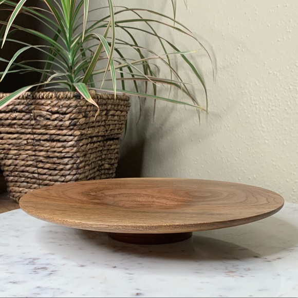Accents | Handmade Small Wood Standlifted Plate | Poshmark